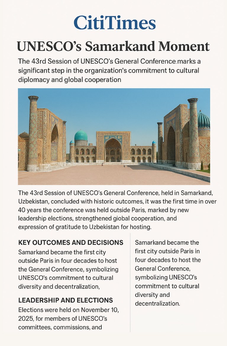 UNESCO’s 43rd General Conference: A New Era in Samarkand – CitiTimes